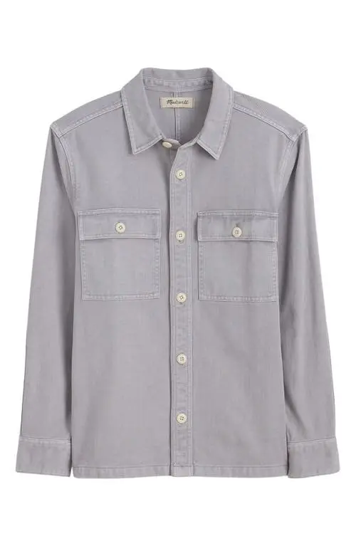 Madewell Garment Dyed Straight Hem Work Shirt - Faded Lavender
