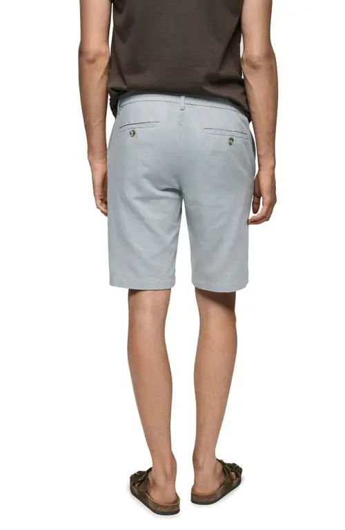 Mango Slim Fit Linen Shorts