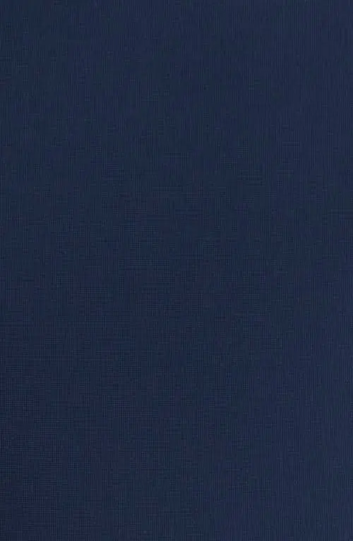 Zanella Piccadilly Solid Knit Nylon Blend Dress Shirt - Navy