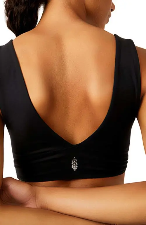 Free People Never Better Crop Tank - Black