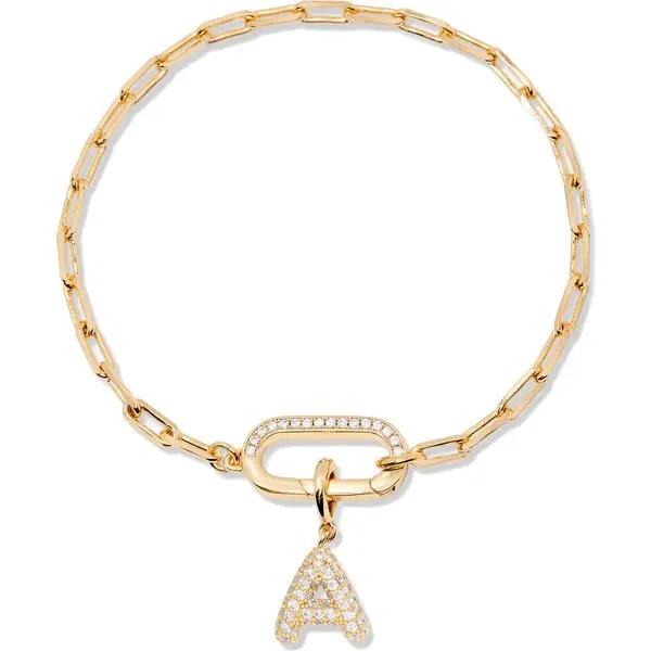 BROOK & YORK Petra Initial Charm Bracelet - Gold A