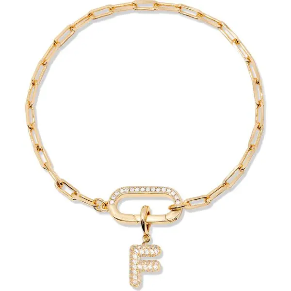 BROOK & YORK Petra Initial Charm Bracelet - Gold F