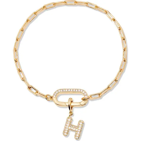 BROOK & YORK Petra Initial Charm Bracelet - Gold H