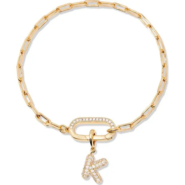BROOK & YORK Petra Initial Charm Bracelet - Gold K