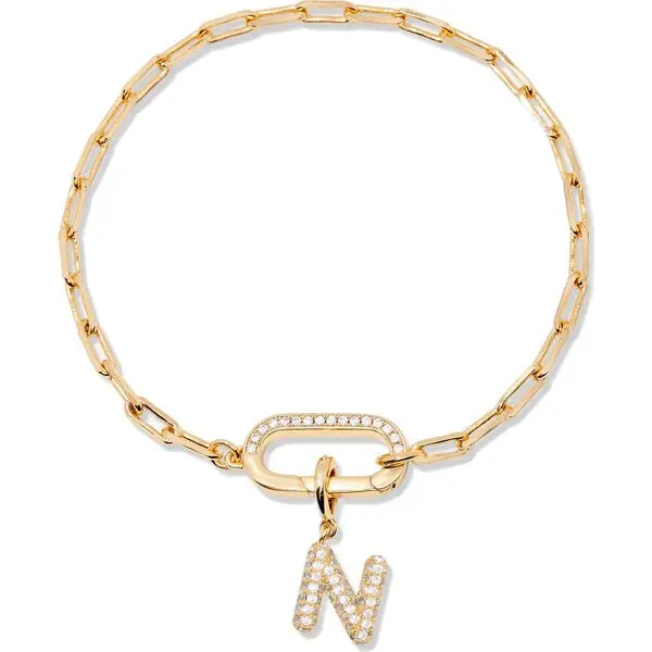 BROOK & YORK Petra Initial Charm Bracelet - Gold N