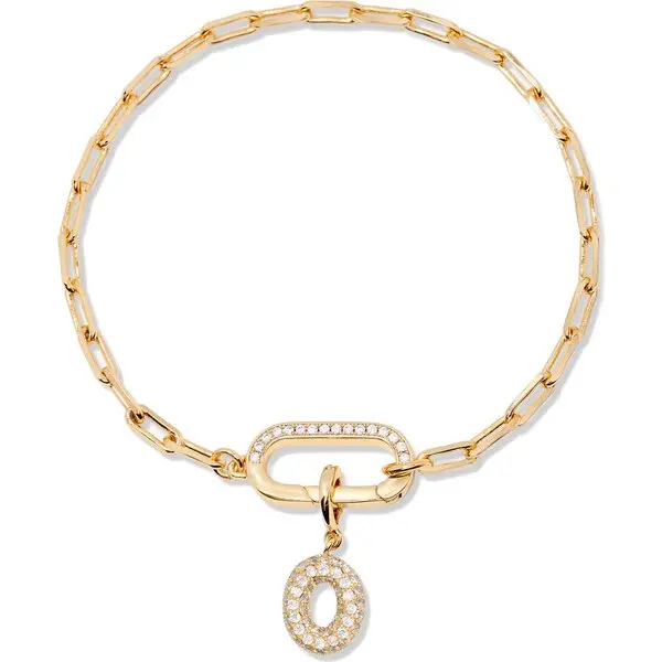 BROOK & YORK Petra Initial Charm Bracelet - Gold O
