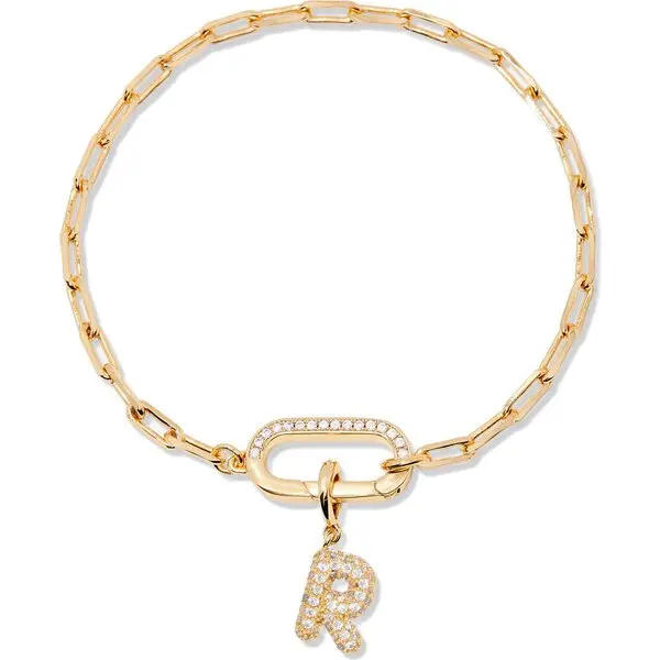 BROOK & YORK Petra Initial Charm Bracelet - Gold R