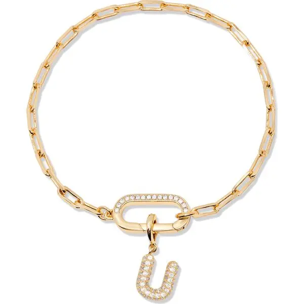 BROOK & YORK Petra Initial Charm Bracelet - Gold U