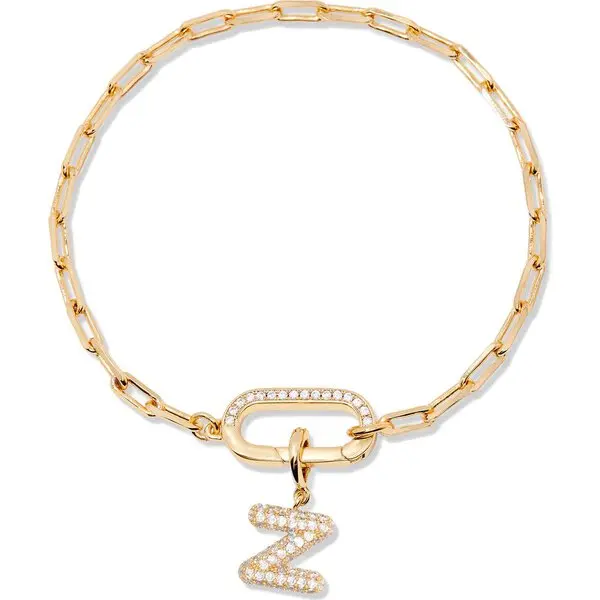 BROOK & YORK Petra Initial Charm Bracelet - Gold Z