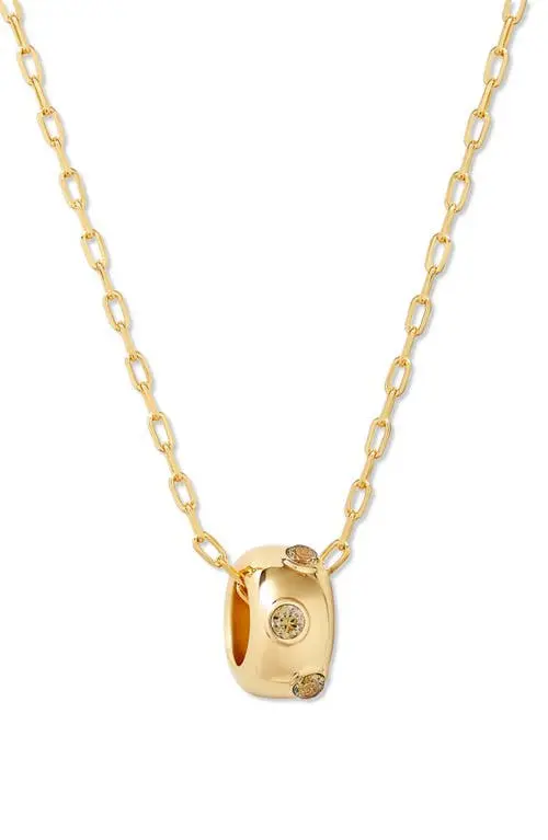 BROOK & YORK Kate Birthstone Pendant Necklace - Gold - August