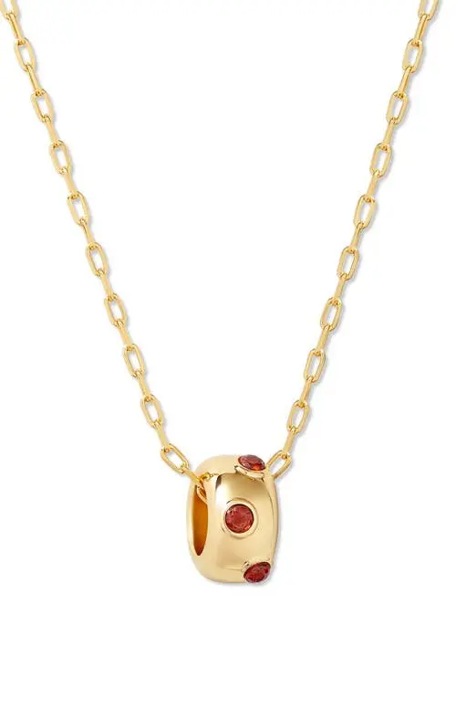 BROOK & YORK Kate Birthstone Pendant Necklace - Gold - January