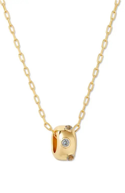 BROOK & YORK Kate Birthstone Pendant Necklace - Gold - March