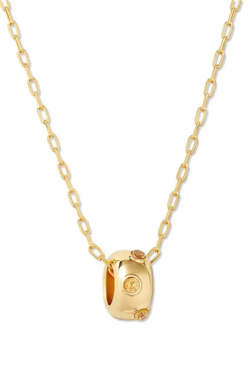 BROOK & YORK Kate Birthstone Pendant Necklace - Gold - November