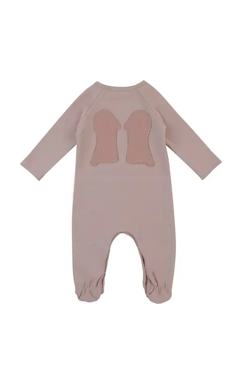 NOGGIWEAR Wings Footie - Pale Pink
