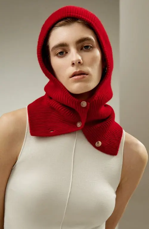 Lilysilk Cashmere Balaclava - Red