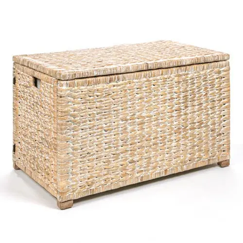 HAPPIMESS Anada Handwoven Wicker Weave Storage Trunk