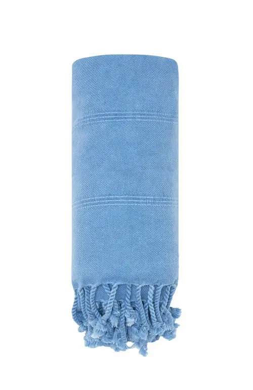 SUNKISSED Sand Free Beach Towelstonewashed - Mykonos Light Blue