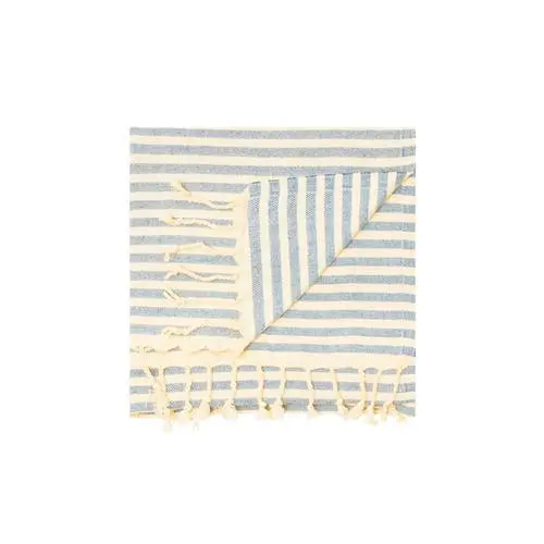 SUNKISSED Sand Free Beach Towelstriped - Saint Tropez Navy Blue