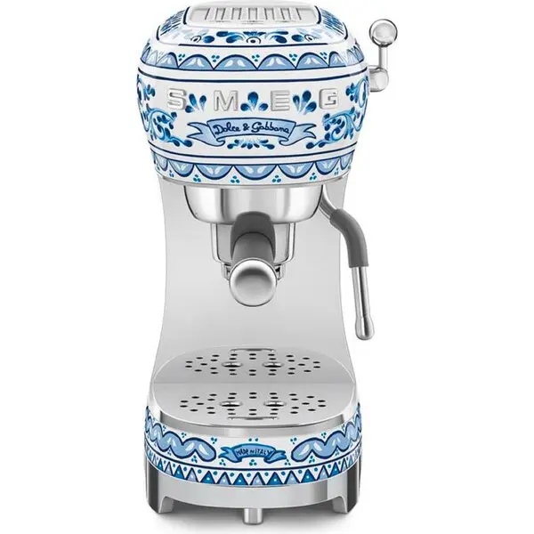 SMEG X Dolce & Gabbana Manual Espresso Machine - Blu Mediterraneo