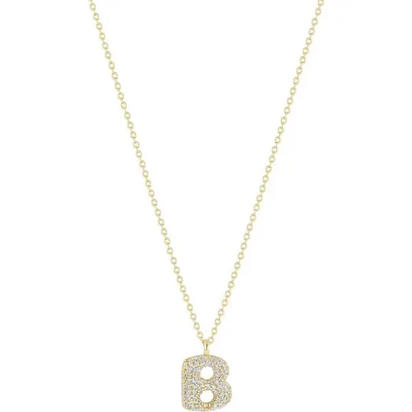 ELECTRIC PICKS Bubble Letter Necklace - Gold - B
