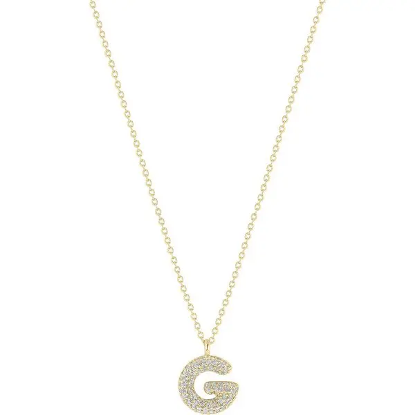 ELECTRIC PICKS Bubble Letter Necklace - Gold - G