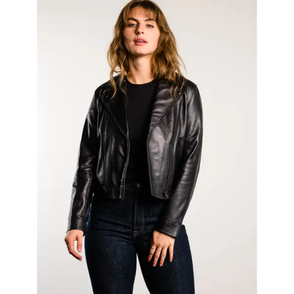 ABLE Maha Leather Jacket - Black