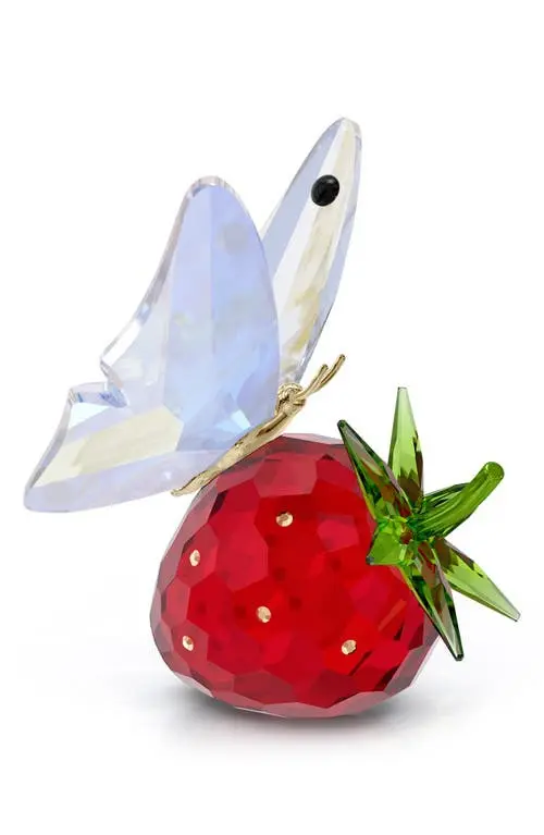 SWAROVSKI Idyllia Crystal Butterfly & Strawberry - Red