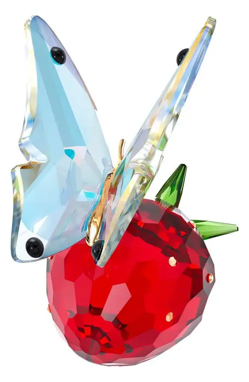 SWAROVSKI Idyllia Crystal Butterfly & Strawberry