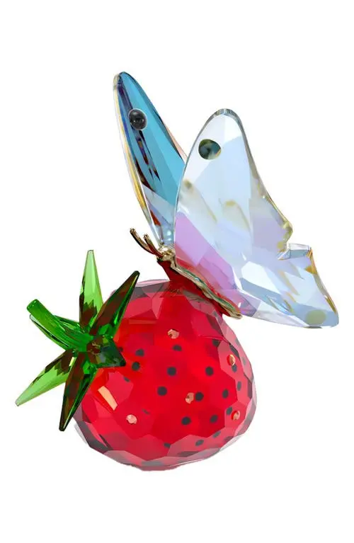 SWAROVSKI Idyllia Crystal Butterfly & Strawberry
