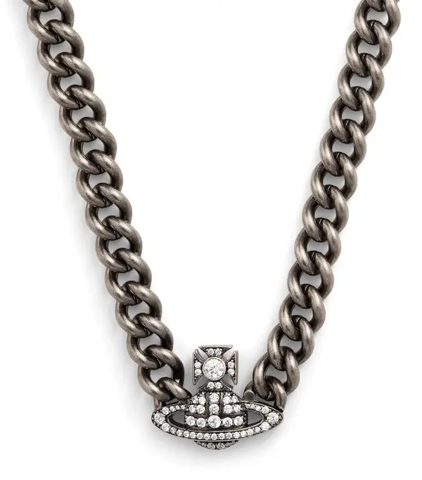 VIVIENNE WESTWOOD Graziella Choker Necklace - Silver