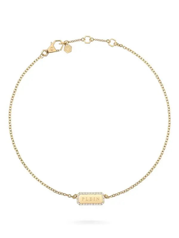 Philipp Plein Crystal-embellished Necklace - Gold