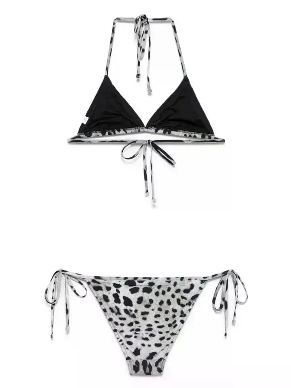 Dolce & Gabbana Leopard-print Bikini - Grey