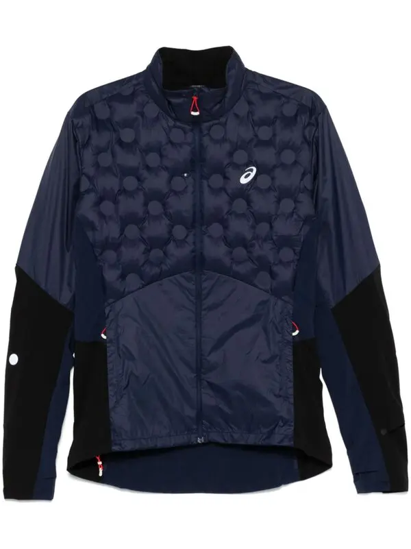 Asics Road Winter Jacket In Blue - 6% Off | Editorialist