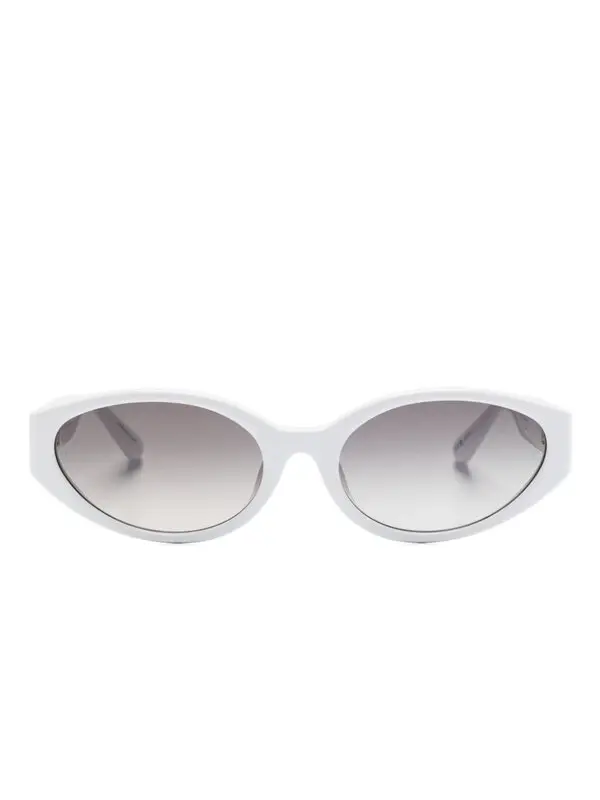Linda Farrow Lyra Sunglasses - White