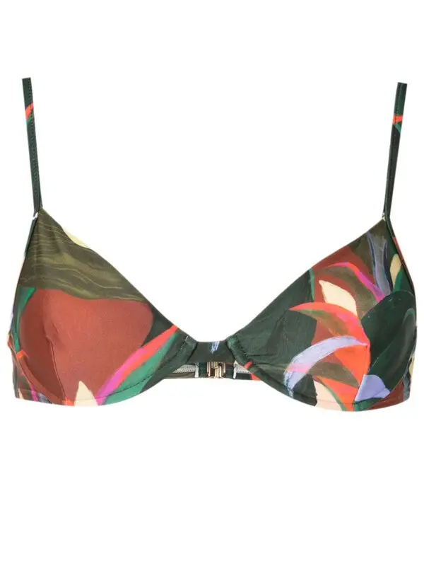 LENNY NIEMEYER Floral-print Bikini Top - Multicolour