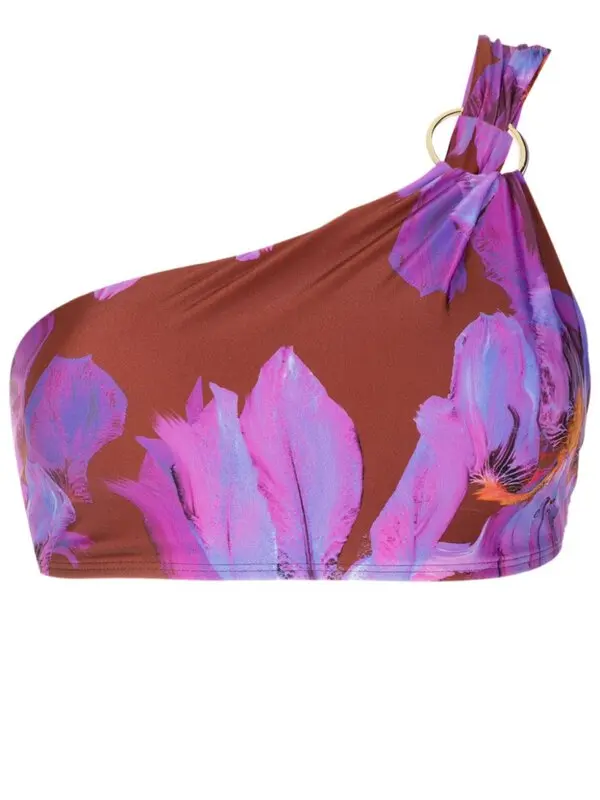 LENNY NIEMEYER Floral-print Bikini Top - Purple