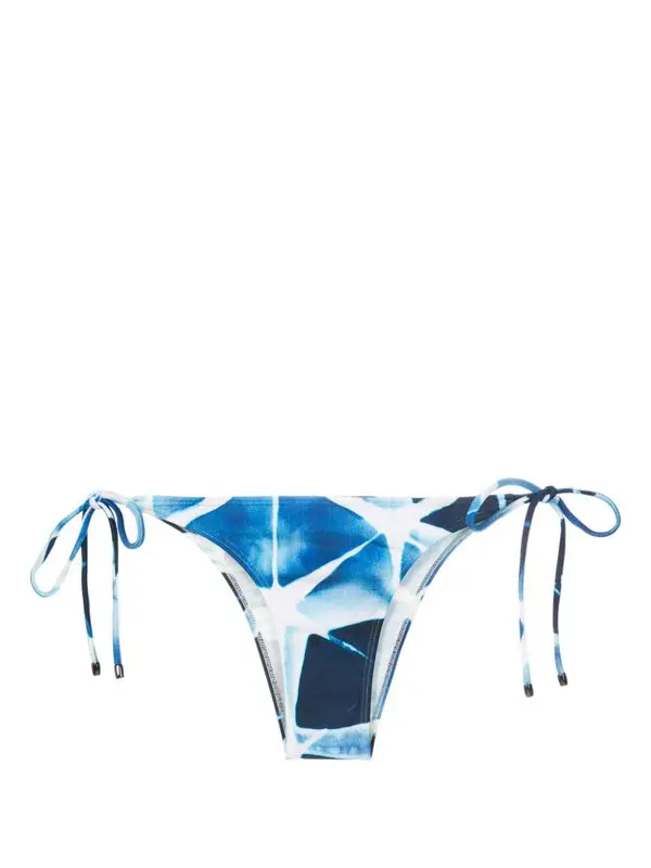 LENNY NIEMEYER Abstract-print Bikini Bottom - Blue