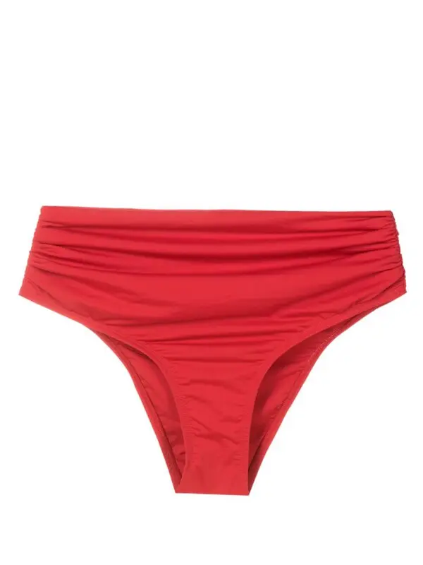 LENNY NIEMEYER Cós Gathe Bikini Bottoms - Red