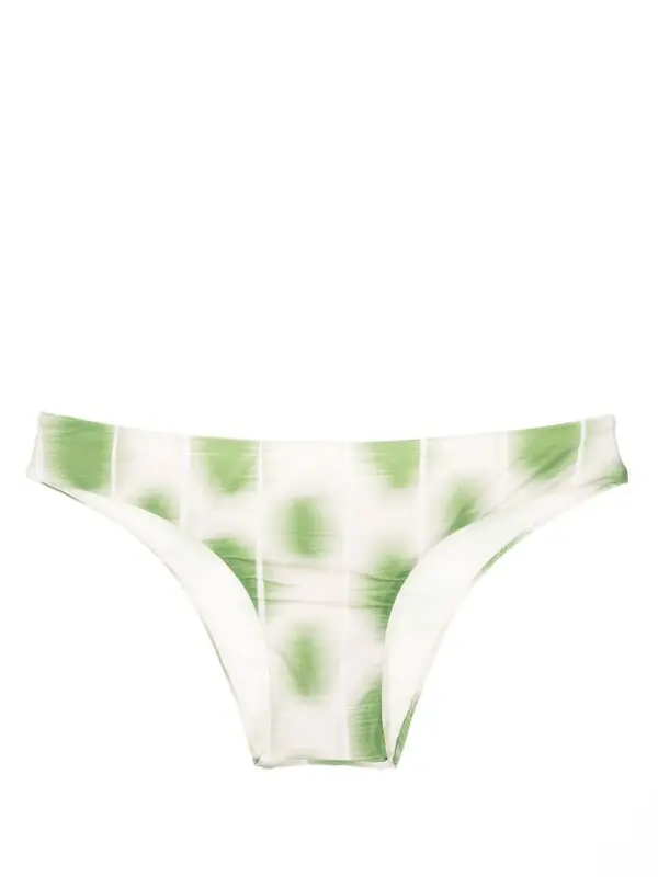 LENNY NIEMEYER Abstract-print Bikini Bottom - Green