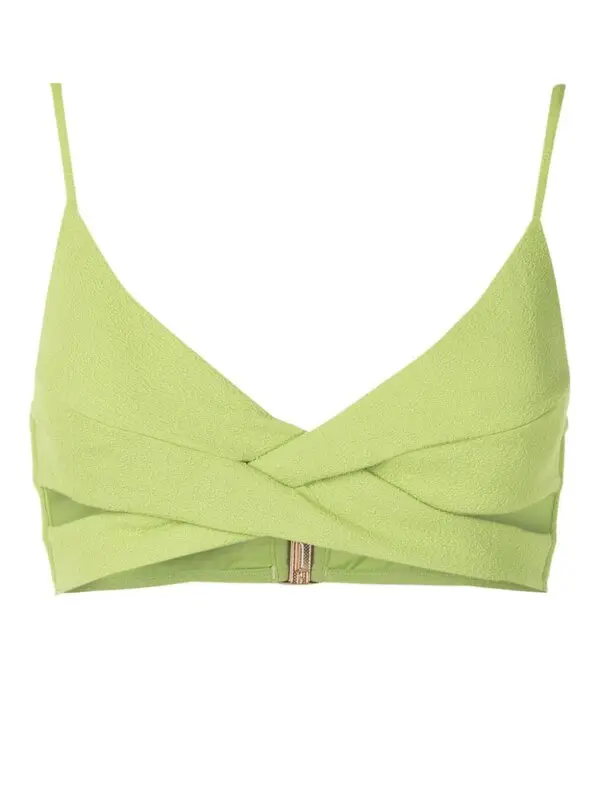 LENNY NIEMEYER Crossover Bikini Top - Green