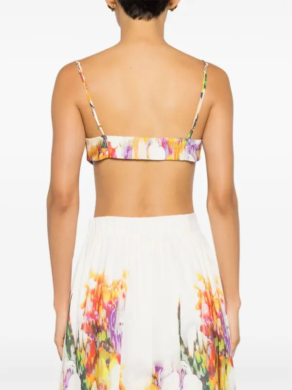LENNY NIEMEYER Abstract-print Cropped Top