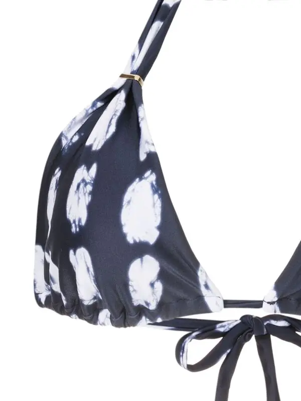 LENNY NIEMEYER Geometric-print Triangle Bikini Top