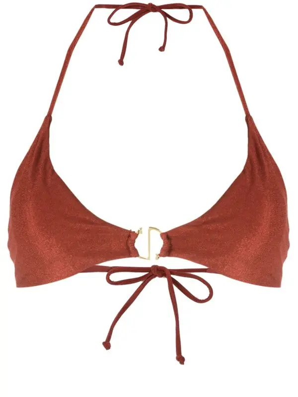 LENNY NIEMEYER Halterneck Bikini Top - Brown
