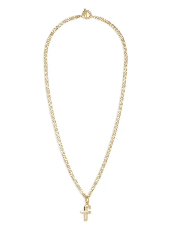 ROXANNE ASSOULIN The Puffy Initial Necklace - Gold