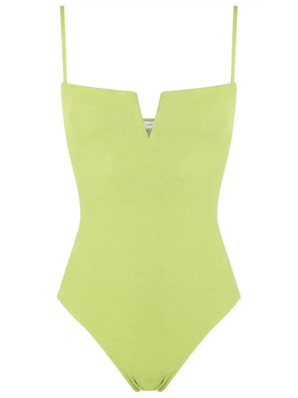 LENNY NIEMEYER Square-neck One-piece Swimsuit - Green