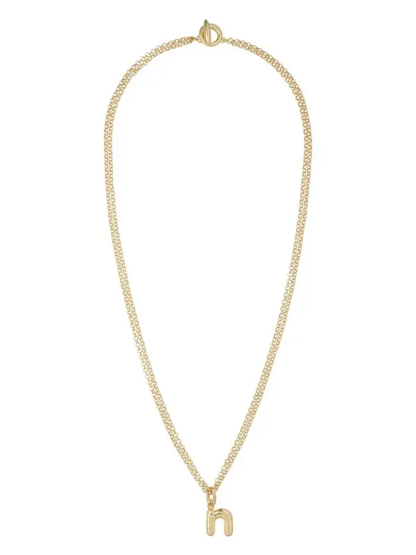 ROXANNE ASSOULIN The Puffy Initial Necklace - Gold