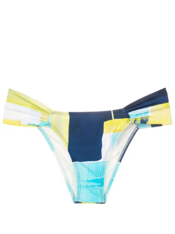 LENNY NIEMEYER Abstract-pattern Print Bikini Bottom - Blue