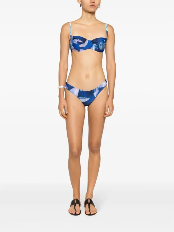 LENNY NIEMEYER Lirios Patterned Bikini Top