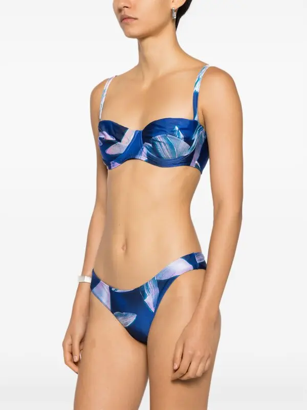 LENNY NIEMEYER Lirios Patterned Bikini Top