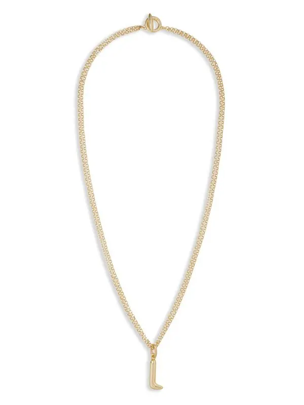 ROXANNE ASSOULIN The Puffy Initial Necklace - Gold